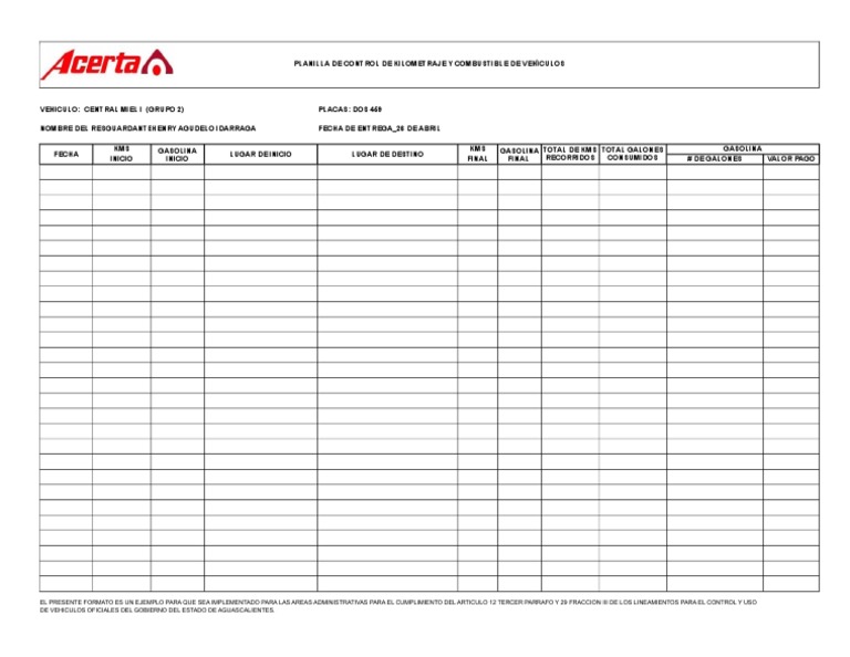 Formato de Control de Kms y Combustible de propuesta..xlsx