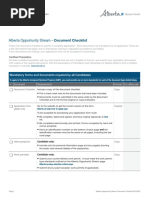 LBR Aaip Alberta Opportunity Stream Checklist | PDF | Employment ...