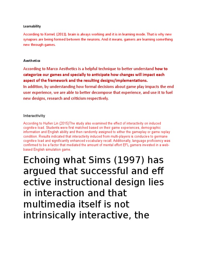 Learnability | PDF | Video Games | Multimedia