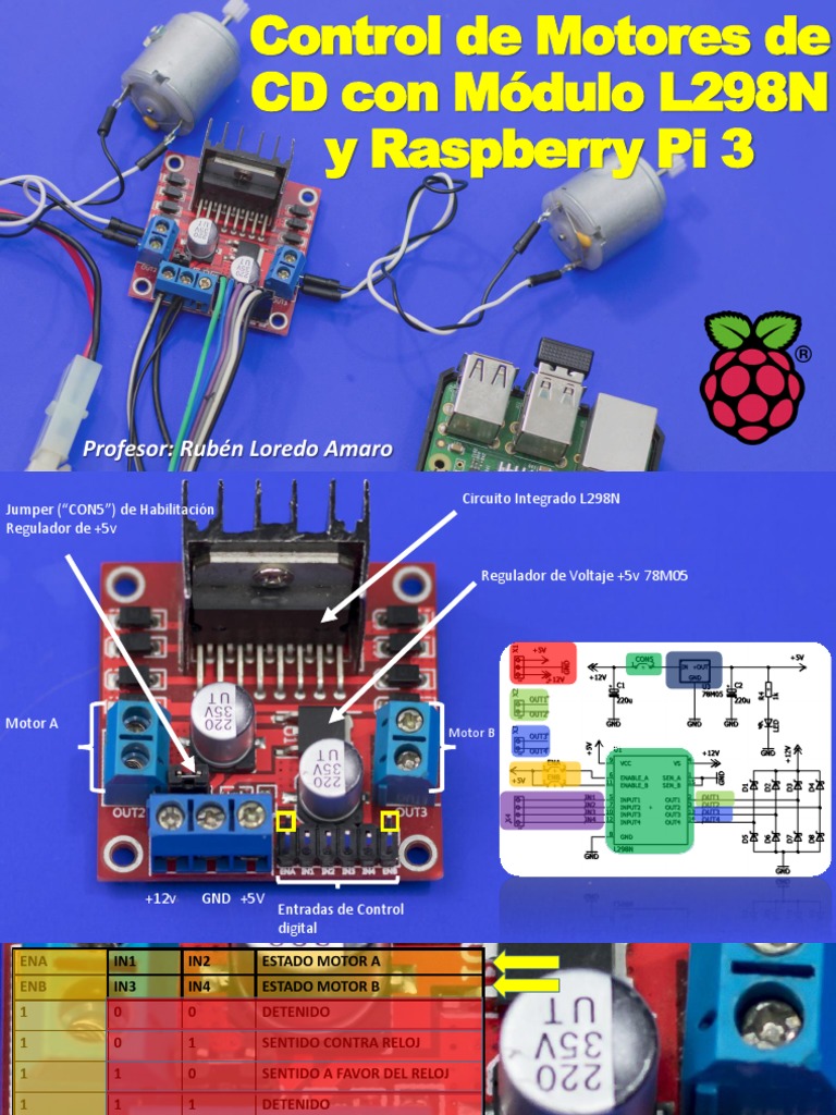 Control de Motores de CD Con Modulo L298N | PDF