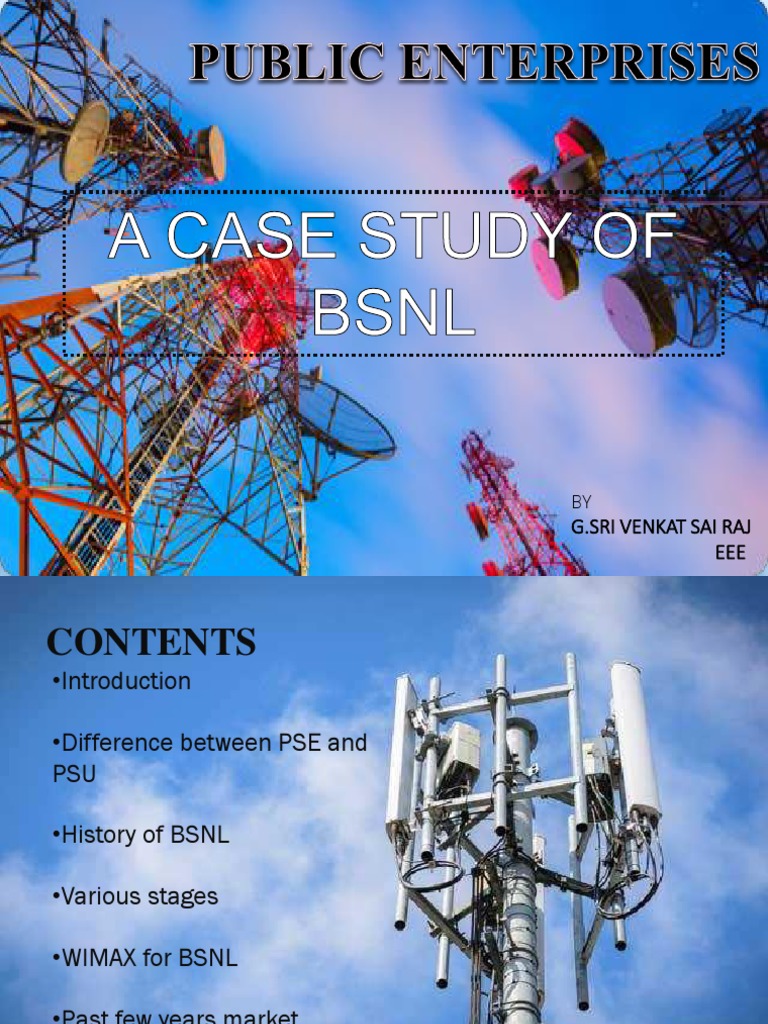 MEFA/ BSNL Case Study | PDF | Economy Of India | Telecommunications