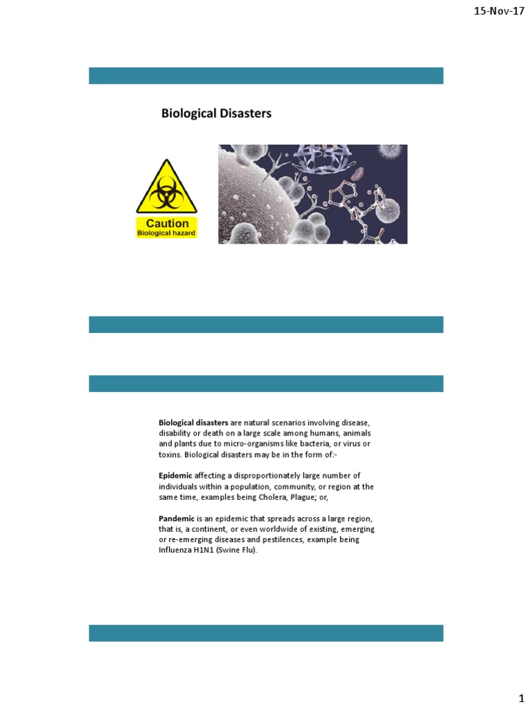 Biological Disasters | PDF | Pandemic | Avian Influenza