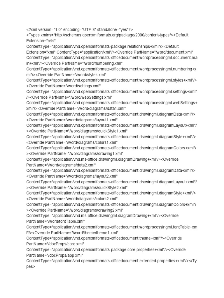 .Archivetemp (Content Types) .XML PDF | PDF | Xml | World Wide Web Consortium Standards