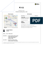 UBER Bill Format No Tolltax | PDF | Invoice | Transport