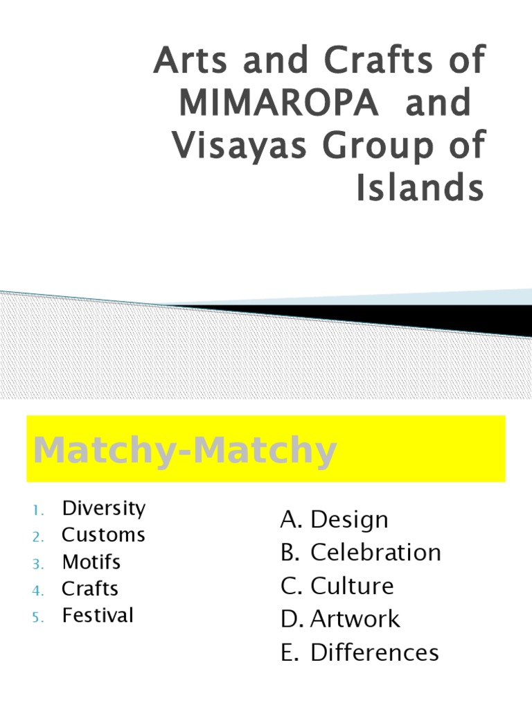 Arts and Crafts of MIMAROPA | PDF