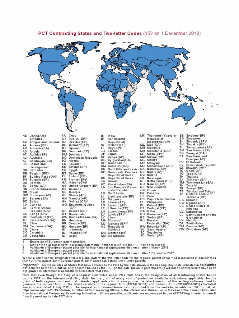 PCT Countries | PDF | Property Law | Business Law