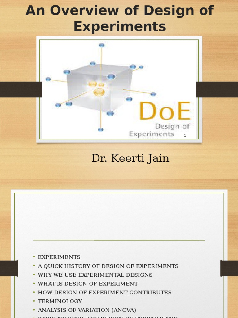 Design of Experiments | PDF | Design Of Experiments | Experiment