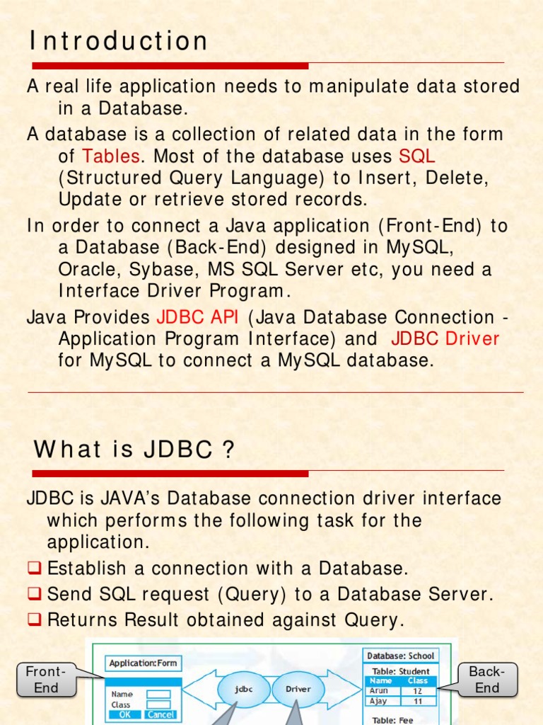 Database Connectivity Pages Deleted | PDF | Databases | Sql
