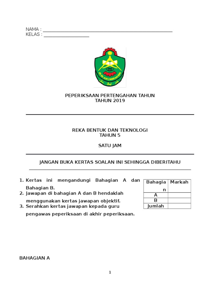 RBT Tahun 5 2019 | PDF