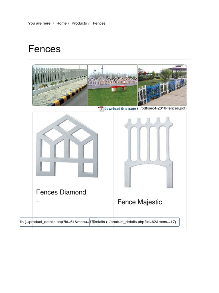 Precast Concrete Fences | PDF