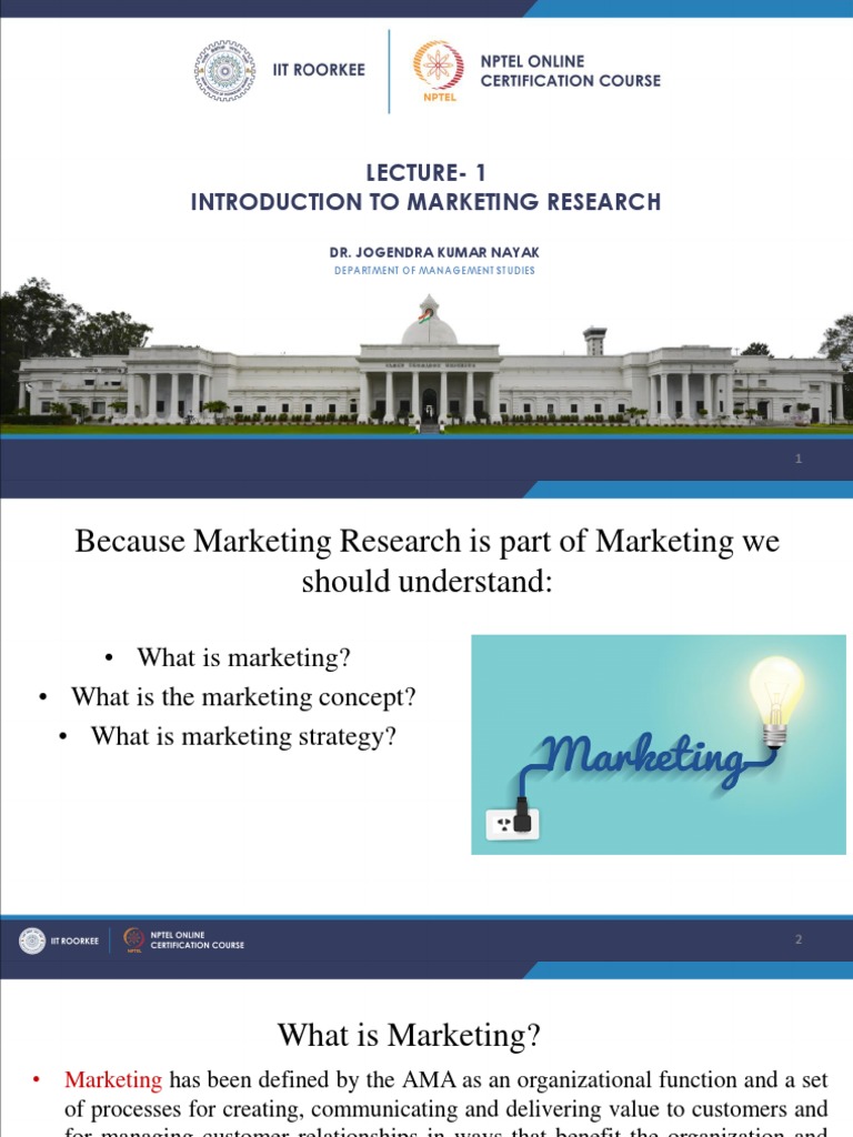 Introduction to Marketing Research | PDF | Marketing Research | Market ...