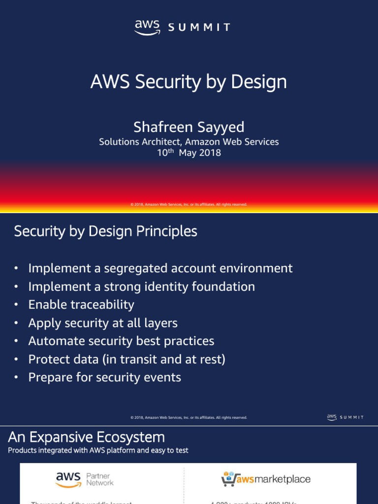 Aws Security by Design 180510183800 | PDF | Amazon Web Services ...