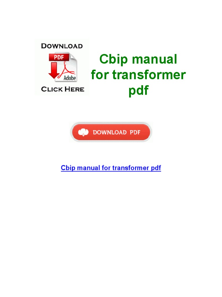 Cbip Manual For Transformer PDF | PDF | Microsoft Windows | Windows 10