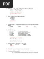 8051 MCQ | PDF | Central Processing Unit | Microcontroller