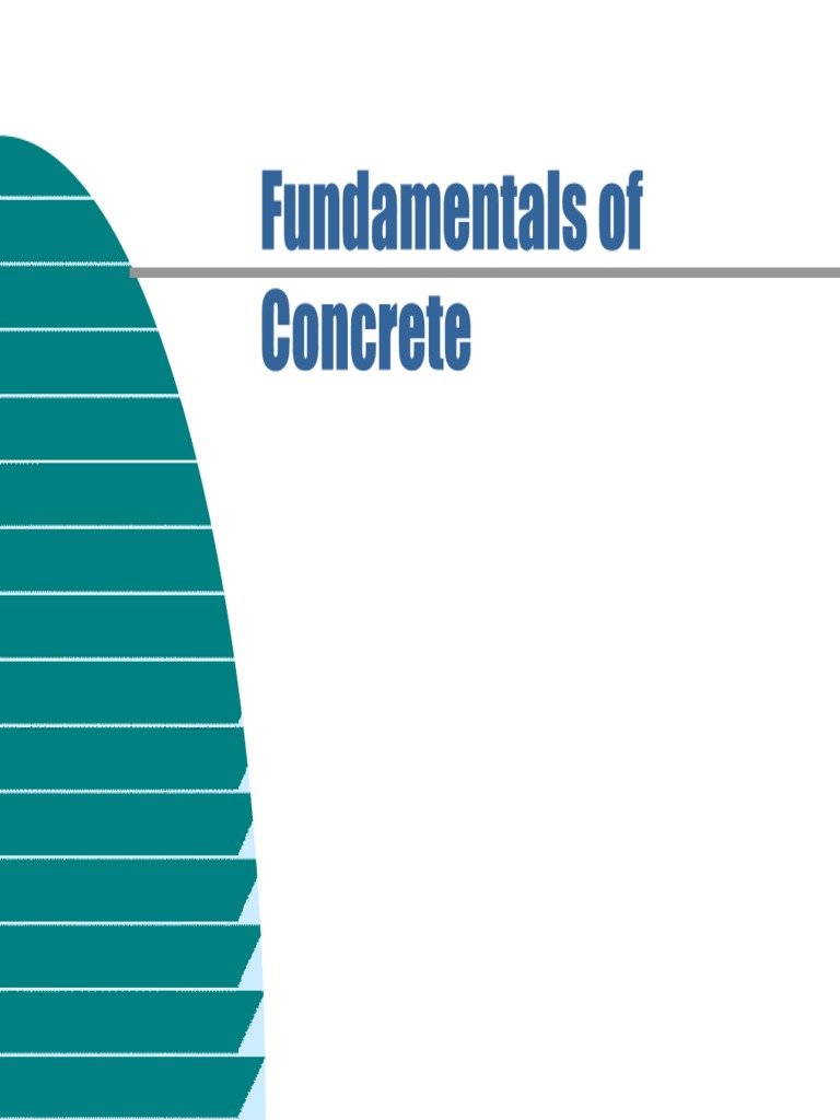 Fundamentals of Concrete | PDF | Concrete | Composite Material