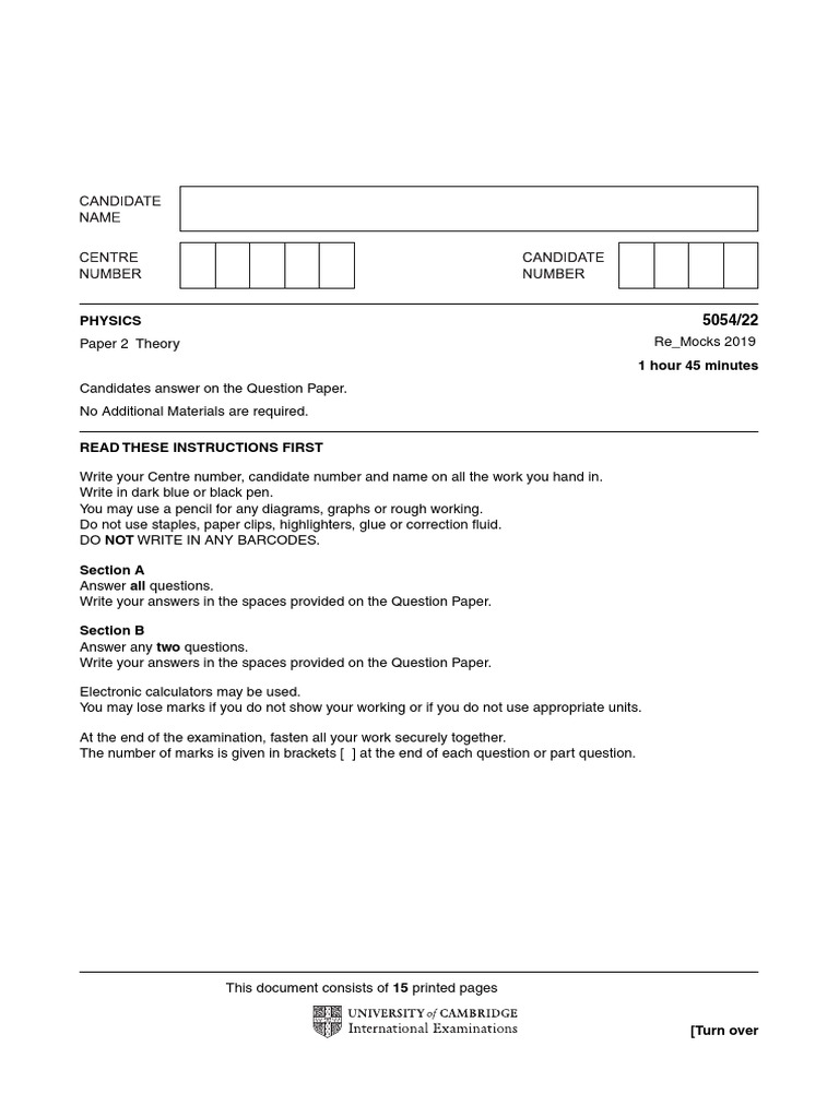 p2 Theory Practice | PDF | Melting Point | Voltage