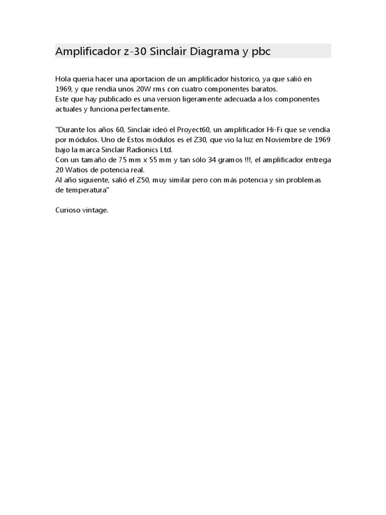 Amp z30 | PDF | Hogar, jardinería y bricolaje | Arte