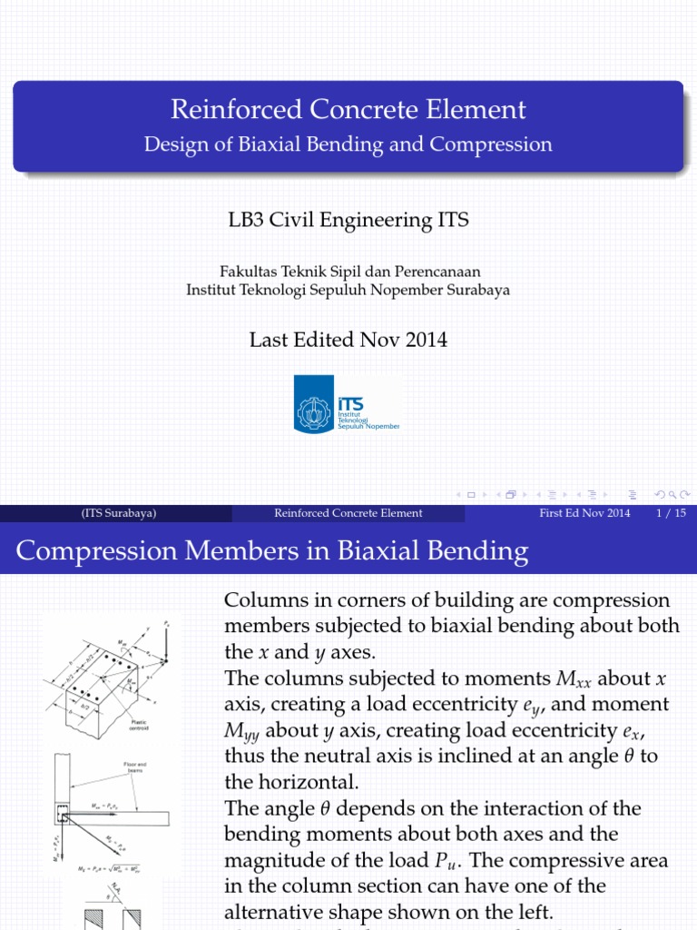 Reinforced Concrete Element: Design of Biaxial Bending and Compression ...