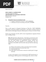 Letter Request For Clearance | PDF