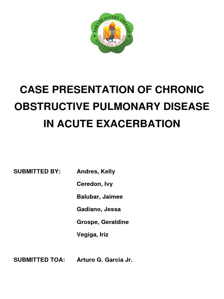 COPD Case Pres2 | PDF | Chronic Obstructive Pulmonary Disease | Lung