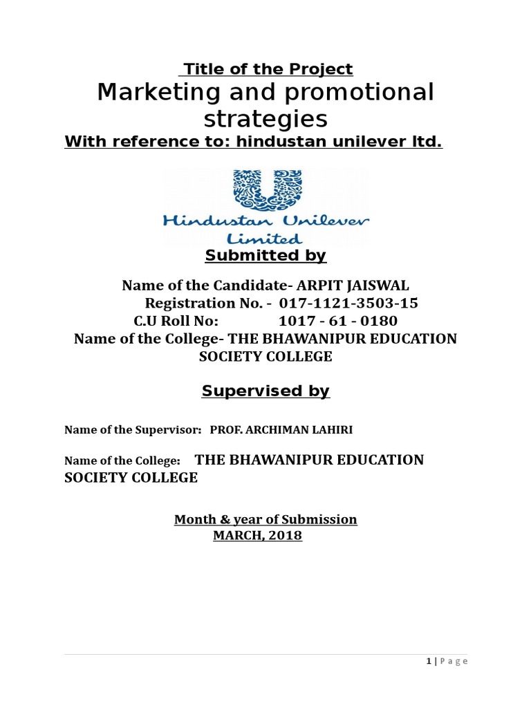 Final Edp Project | PDF | Promotion (Marketing) | Marketing