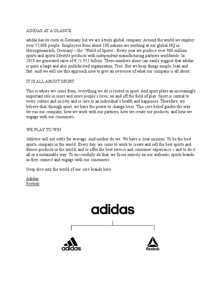 Adidas | PDF | Adidas | Leadership