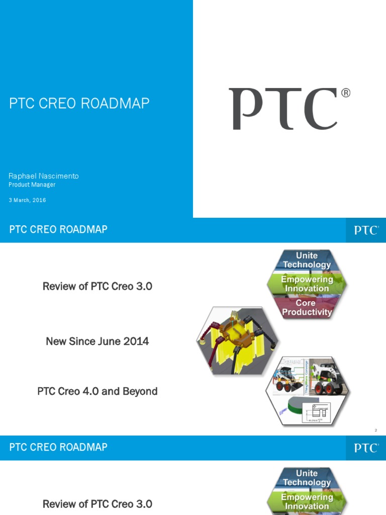 PTC Creo Roadmap CTRUG 2016 PDF | PDF | Computer Aided Design | 3 D ...