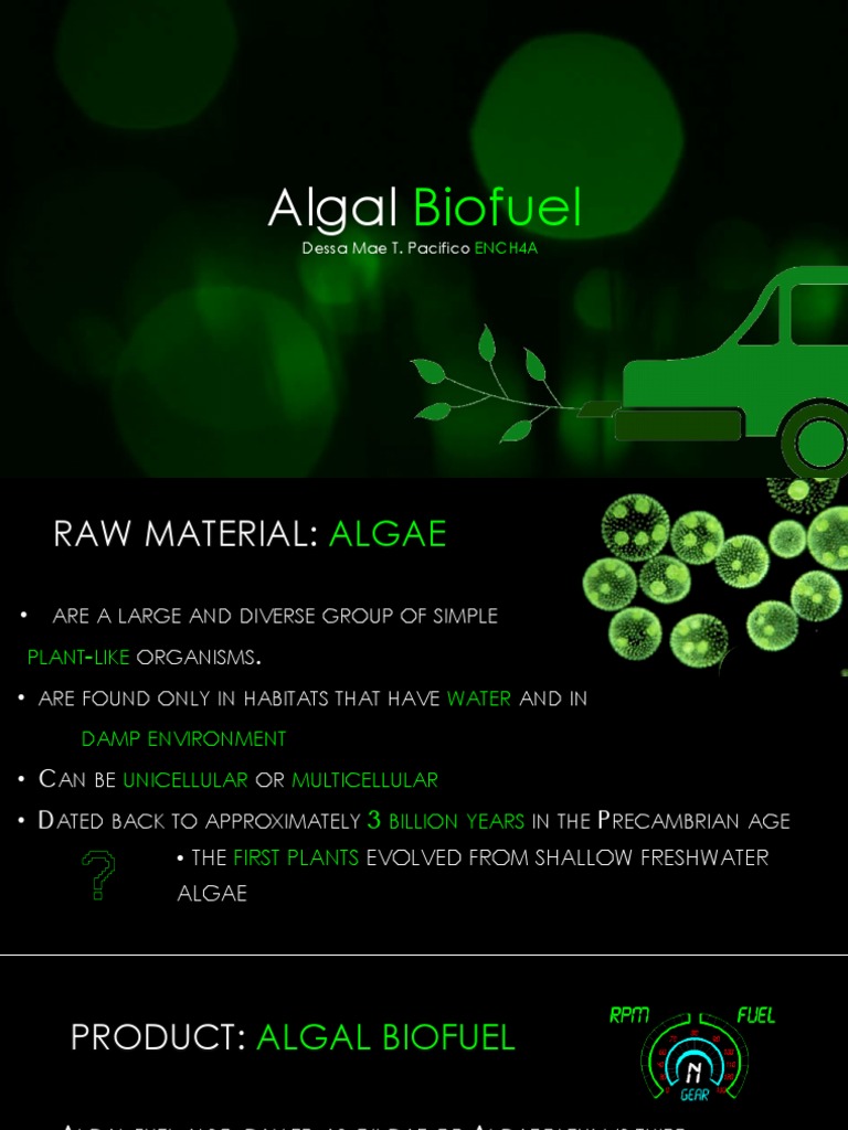 Algal Biofuel | PDF | Science & Mathematics | Technology & Engineering