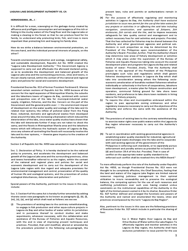 NatRes Cases Part1 | PDF | Repeal | Injunction