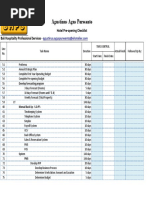 Reservation Standard Checklist For Booking Enquiry | PDF ...