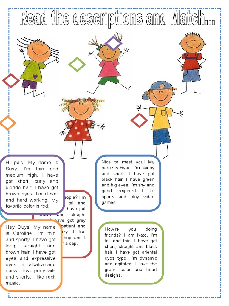 Reading Physical Descriptions | PDF