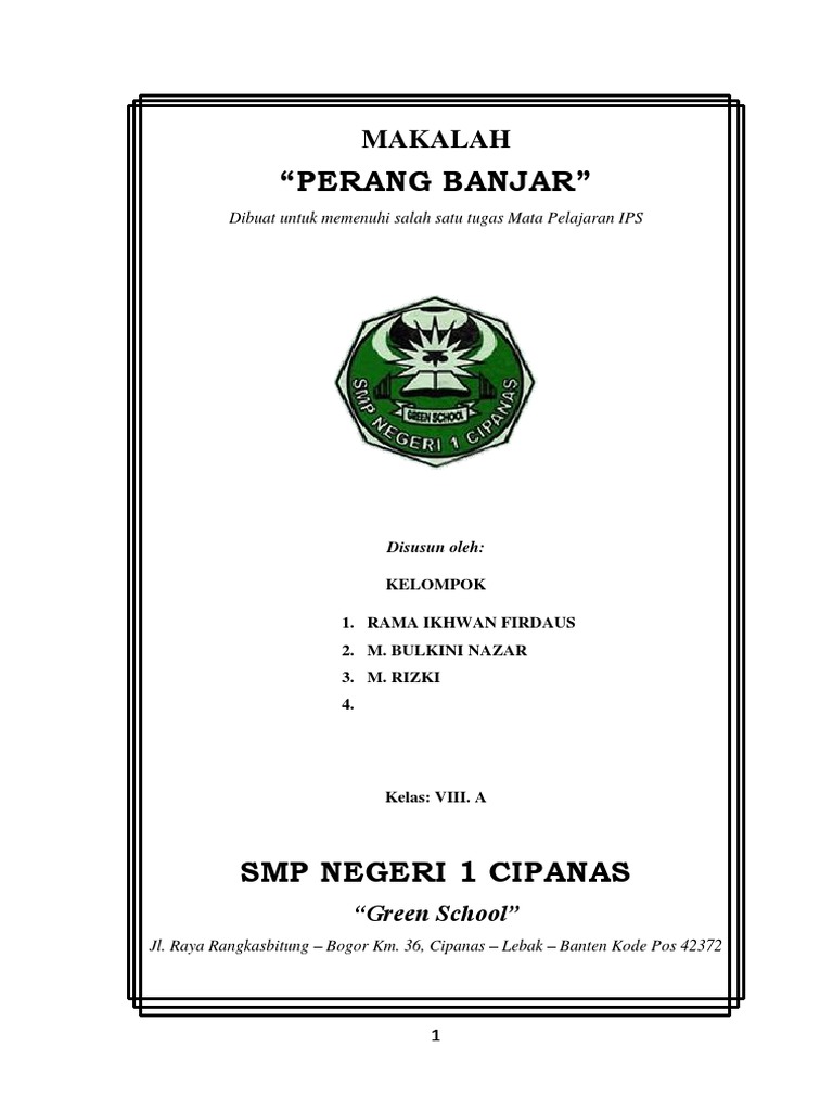 Latar Belakang Perang Banjar | PDF