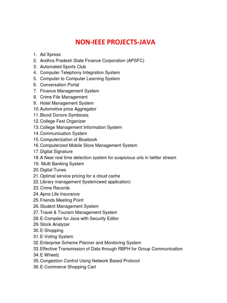 Java List | PDF | Internet | Information System