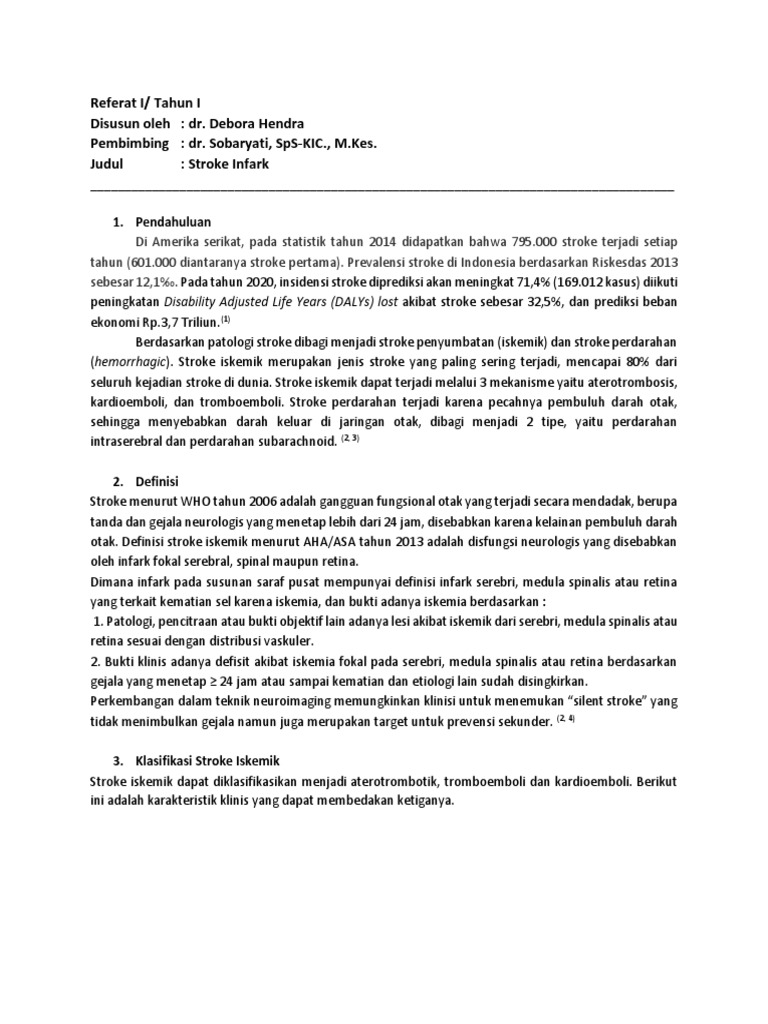 Panduan Stroke Iskemik | PDF | Sains & Matematika