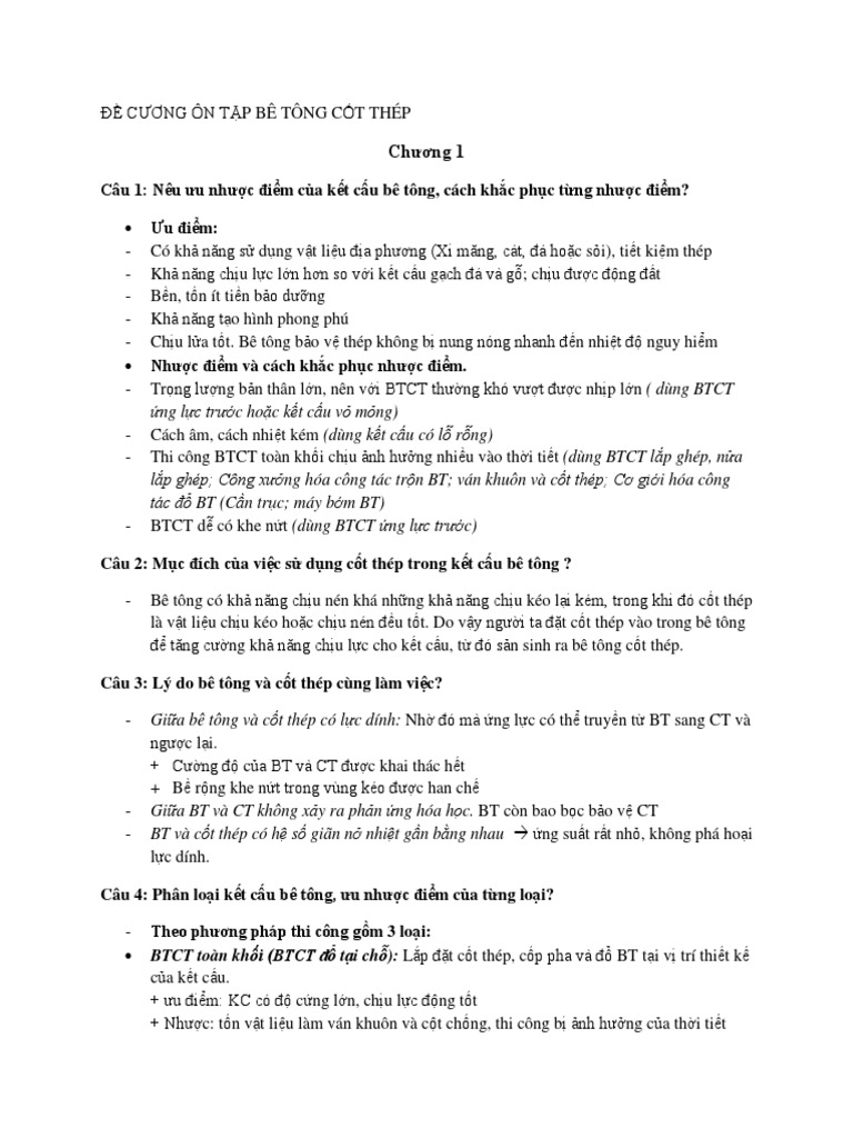 (123doc) de Cuong Be Tong Cot Thep 1 | PDF