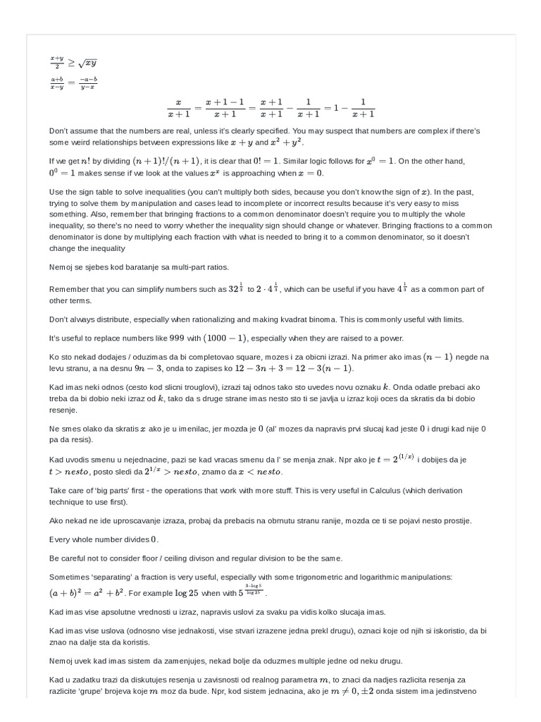 Algebra | PDF | Fraction (Mathematics) | Exponentiation