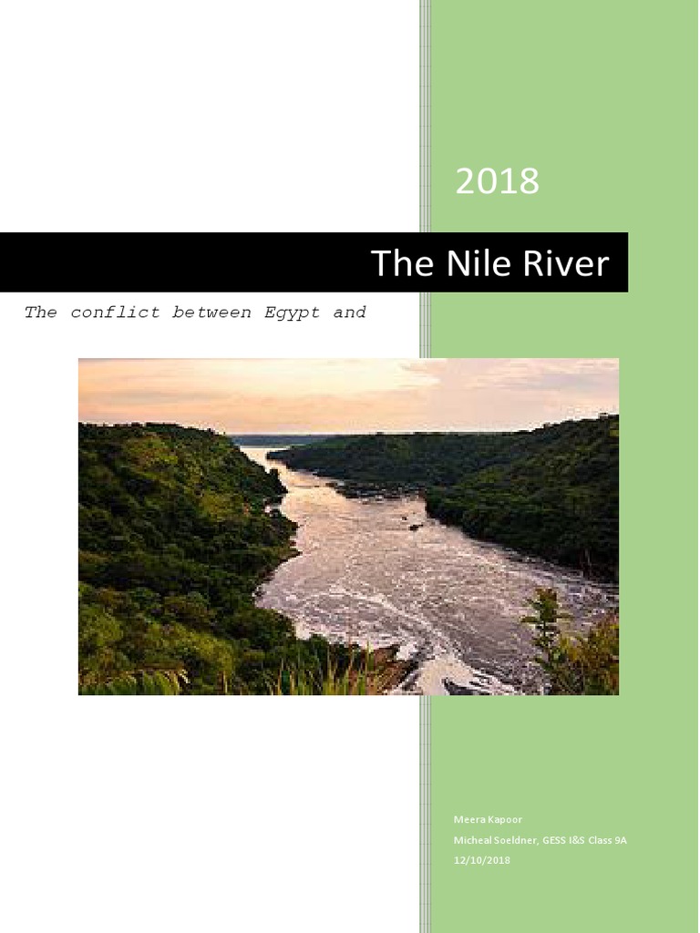 2018 The Nile River: The Conflict Between Egypt and Ethiopia | PDF ...