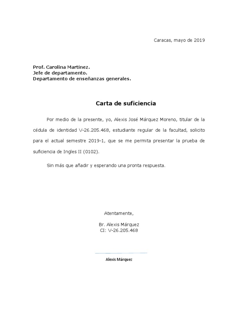 Carta Extra Credito | PDF