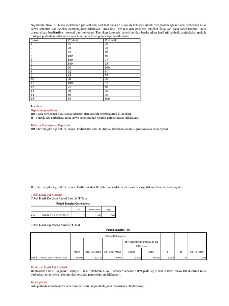 Contoh Soal Berpasangan | PDF