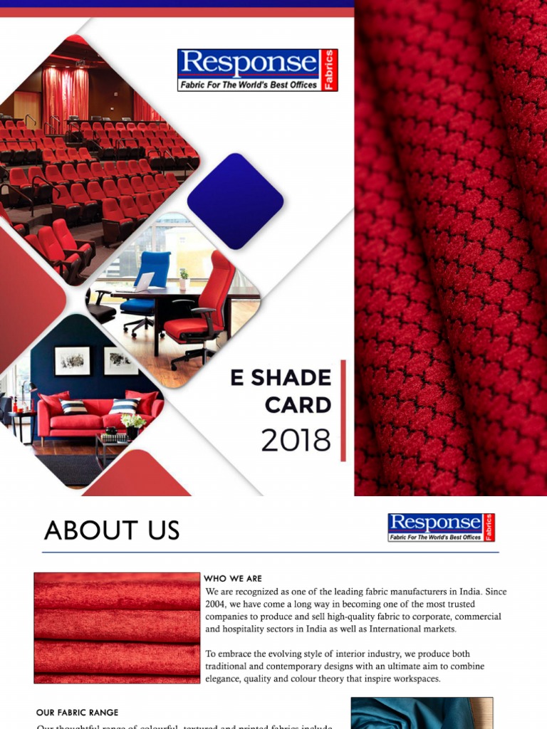 Response Fabrics updated catalogue april 2019