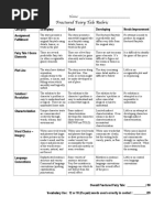 Short Story Grading Rubric | PDF | Rubric (Academic)