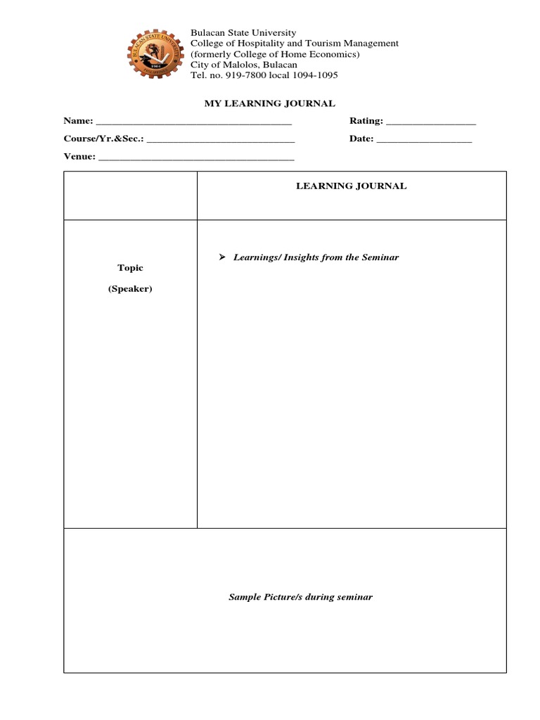 Learning Journal | PDF