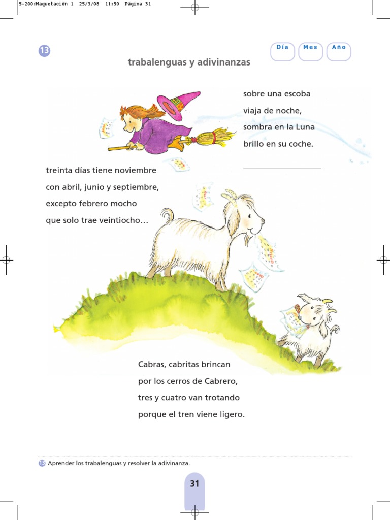 Trabalenguas y Adivinanzas de Cabras | PDF | Cabra
