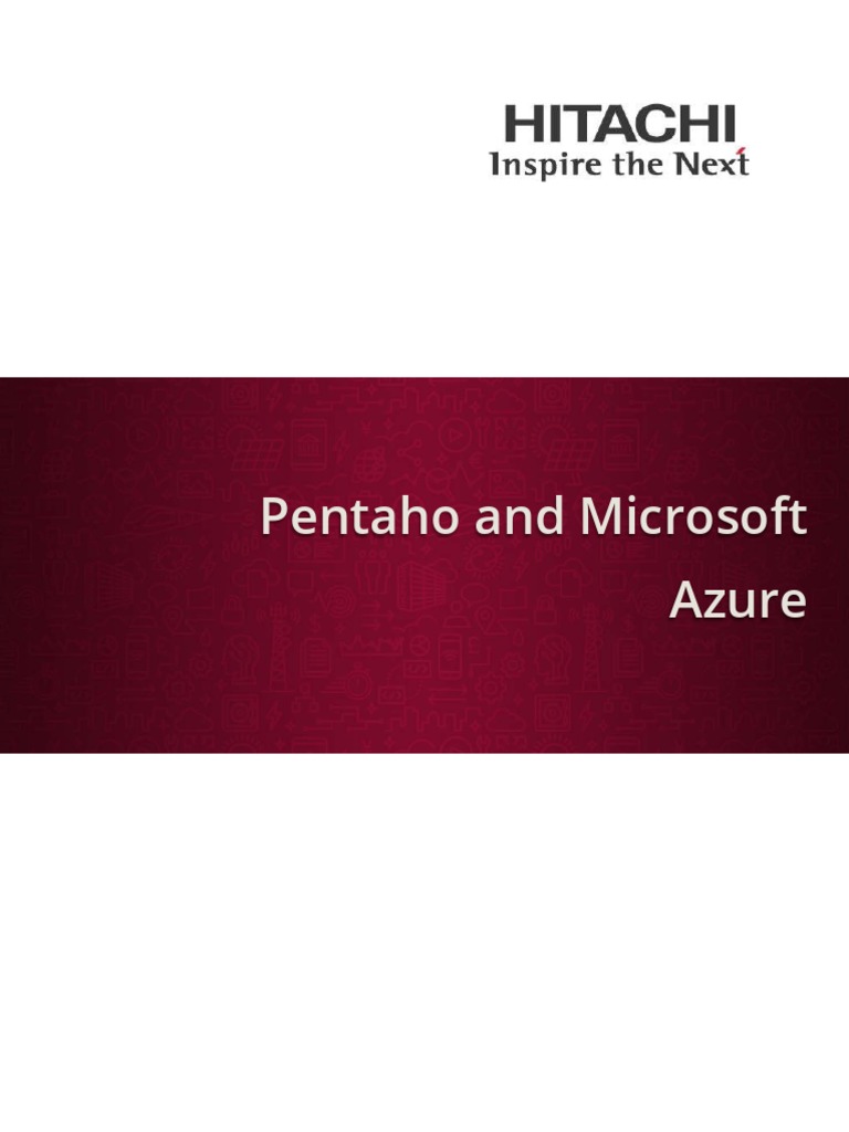 Using Pentaho With Microsoft Azure | PDF | Microsoft Azure | Virtual ...