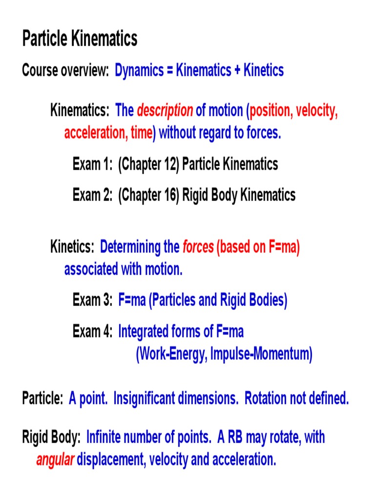 Particle Kinematics Rect Motion 1 | PDF | Kinematics | Velocity