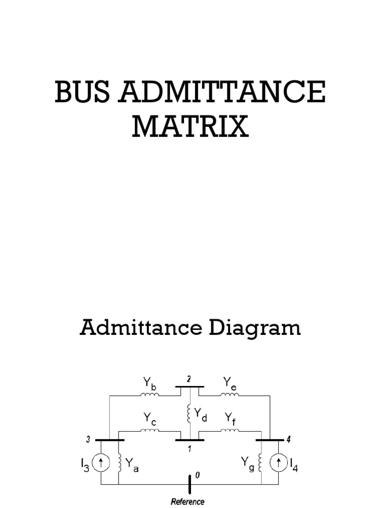 Admittance Matrix | PDF | Matrix (Mathematics) | Algebra