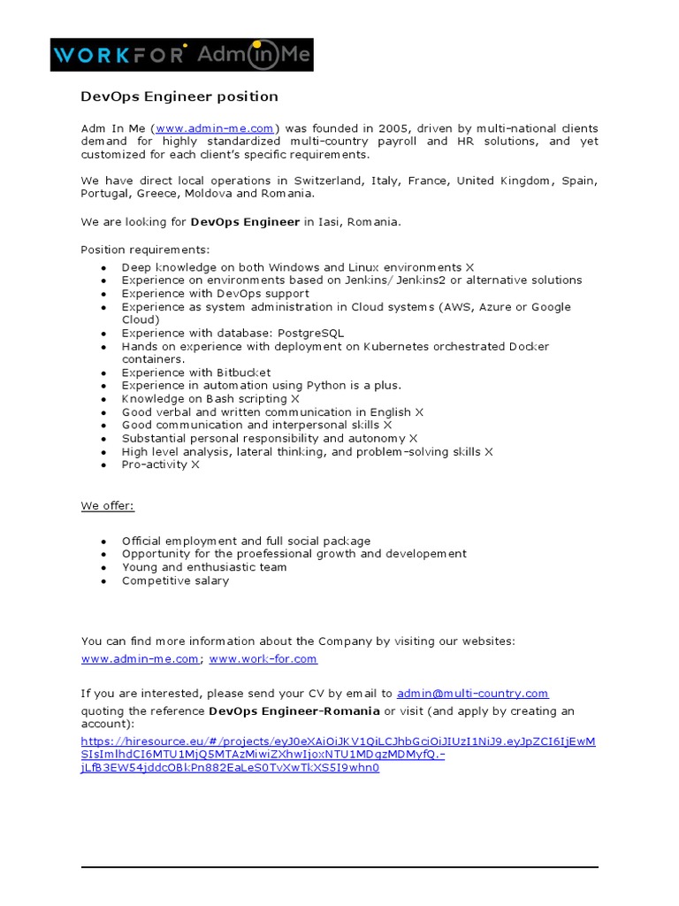 DevOps Engineer | PDF