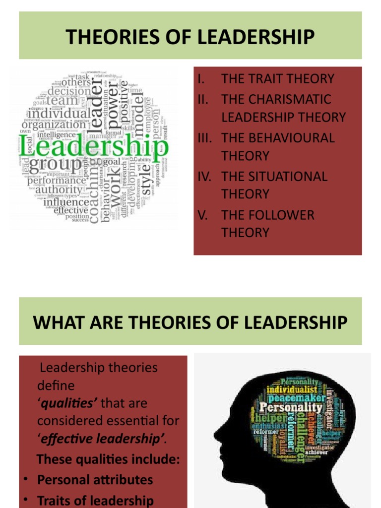 Theories of Leadership | PDF