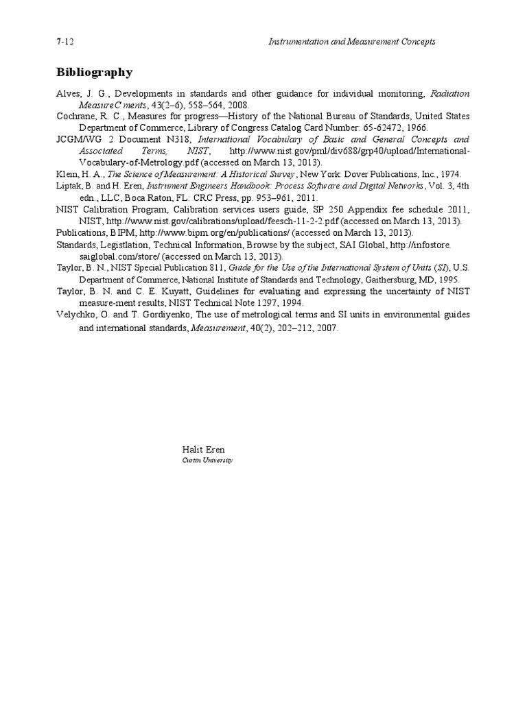 WEBSTER - Measurement, Instrumentation, and Sensors Handbook, John G. Webster, Halit Eren ...
