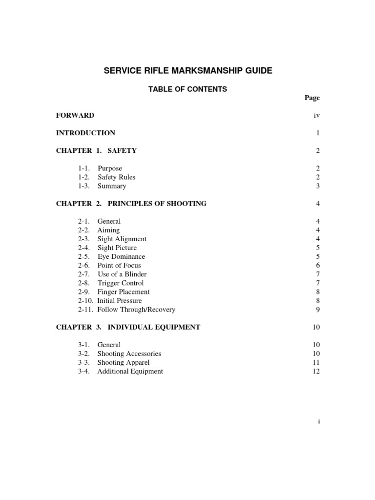 SR Shooting Guide AMU 03-12-04 | PDF | Telescopic Sight | Trigger ...